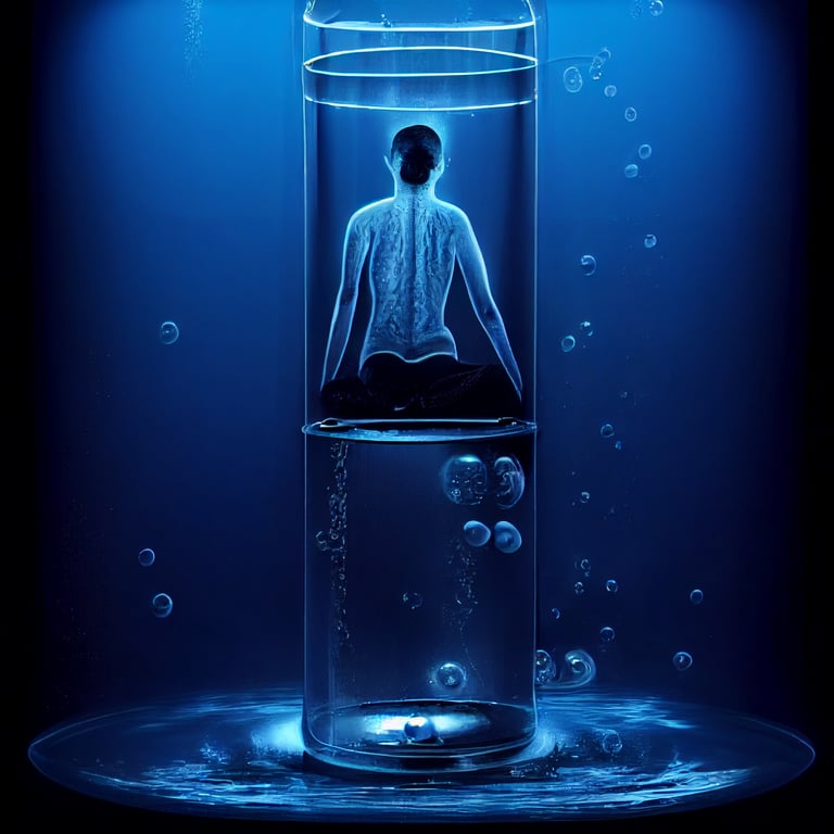 Floating Person In Water
