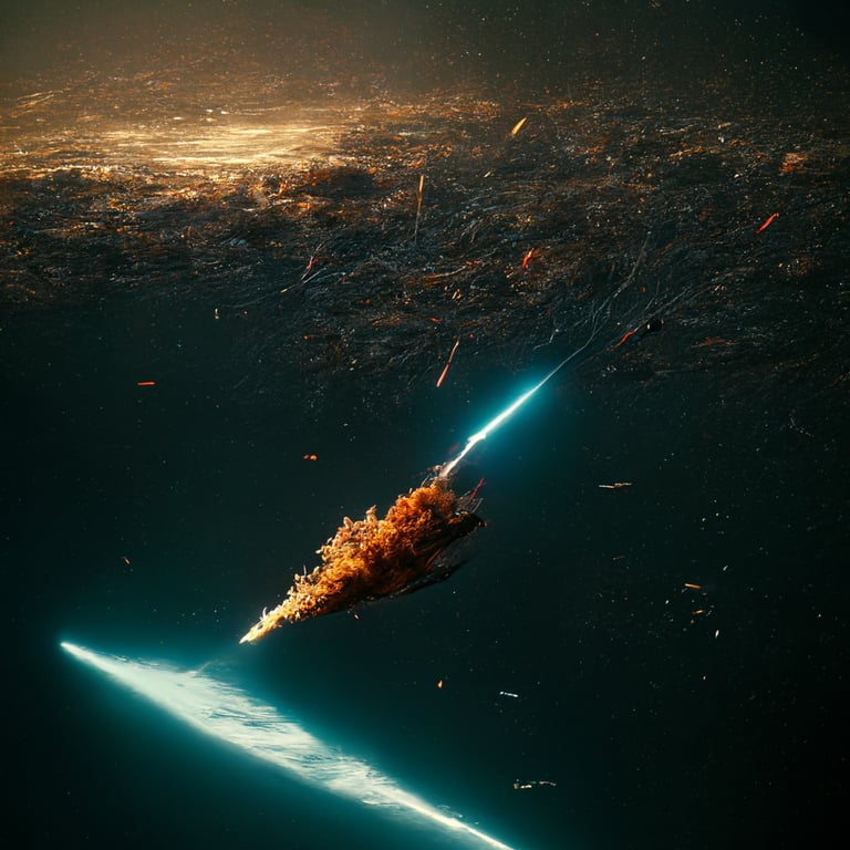 Floating In Space Ship
