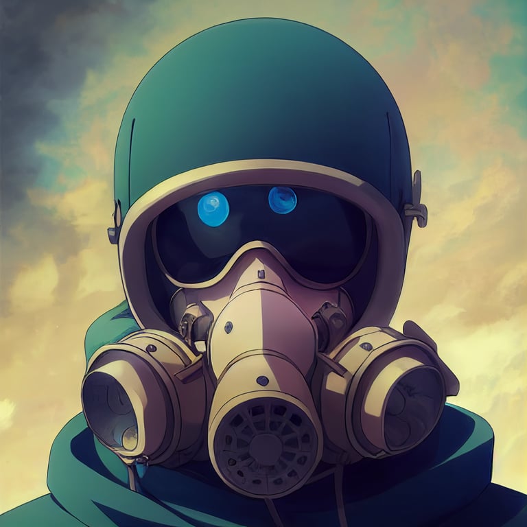 Gas Mask Character