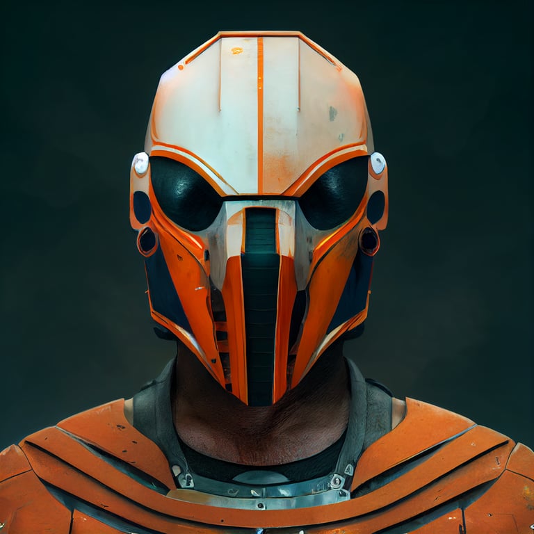 Deathstroke Mask Drawing