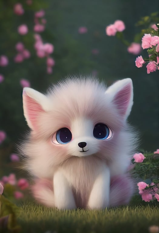 Fluffy Baby Fox