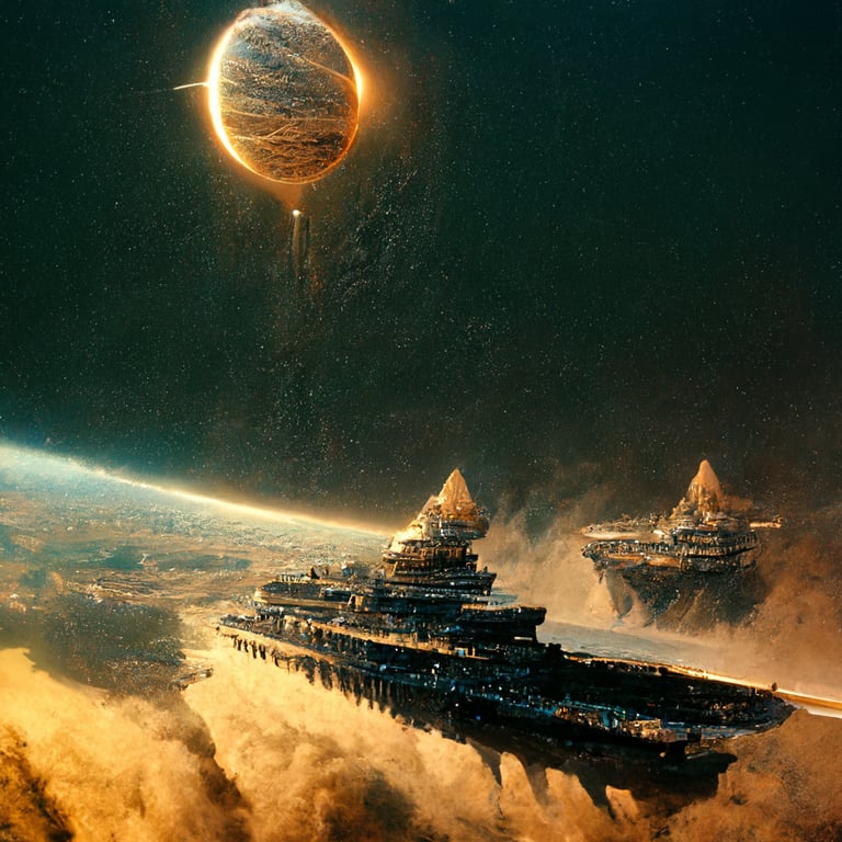 prompthunt: Sci-Fi Concept Art Ancient Advance Cosmic Civilizations ...