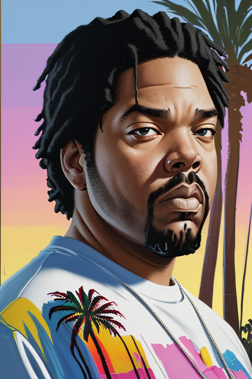 expert-kudu895: An illustration of the rapper Ice Cube. Pop Art style ...