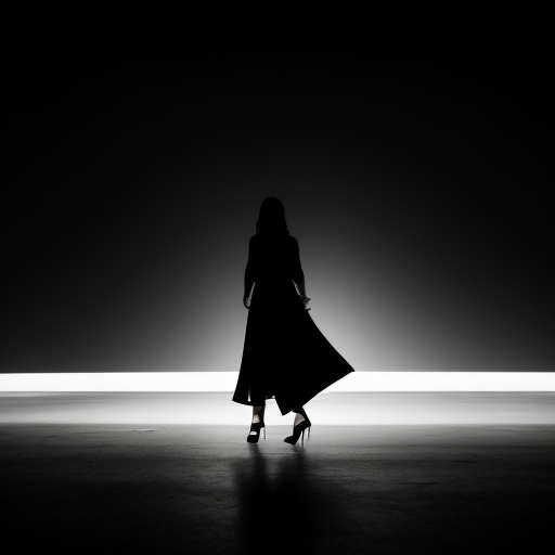 ill-bear32: The silhouette of an actress acting on a theatre stage ...