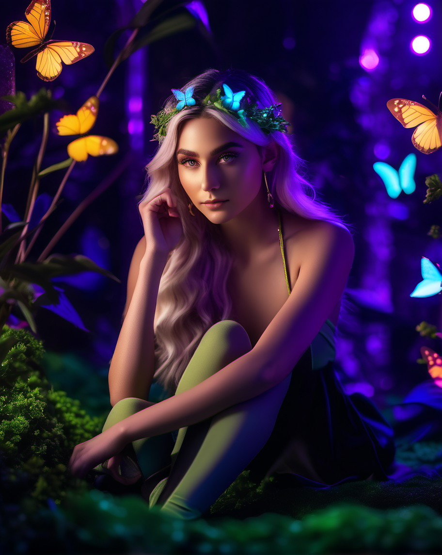 Foul-Rabbit: Photography, Realistic, Canon EOS R6, a ((beautiful elf ...
