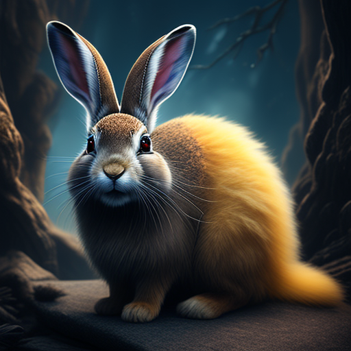 cheery-heron677: A Magic Hare with a Light yellow fur Coat