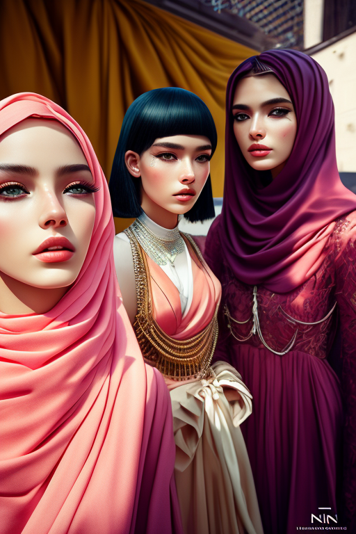 milky-swan39: Arab ladies in Paris Fashion week wearing dresses with ...