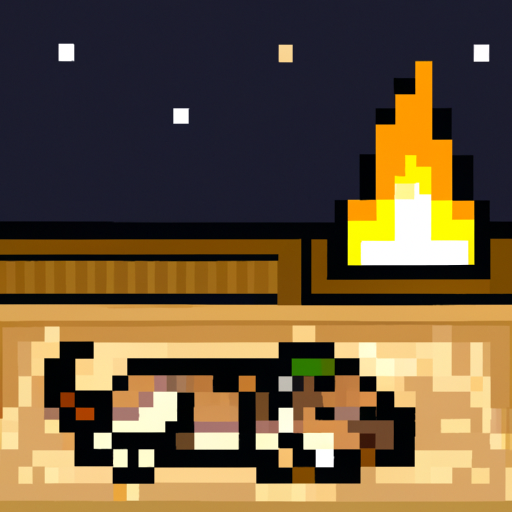 Sleeping In Front Of A Fire
