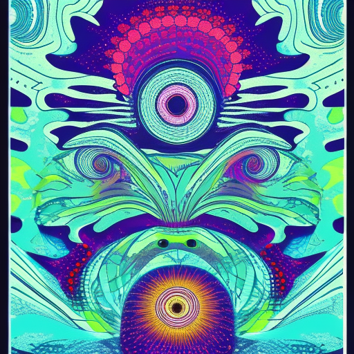 Trippy Acid Art Wallpaper