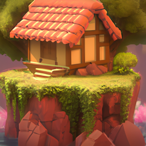 bitfloorsghost: a house on a plinth