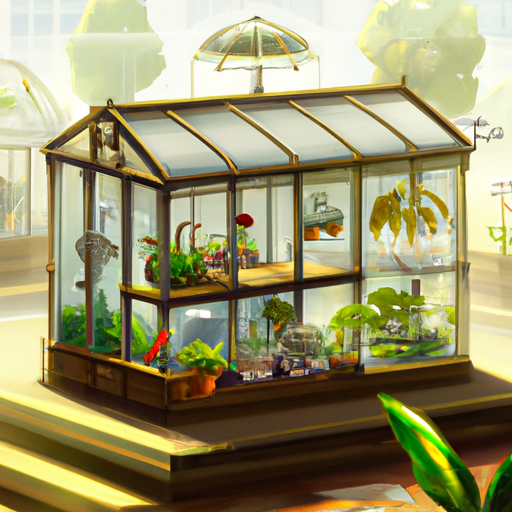 bitfloorsghost: a greenhouse on a plinth