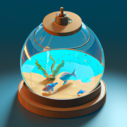 bitfloorsghost: a fishbowl on a plinth