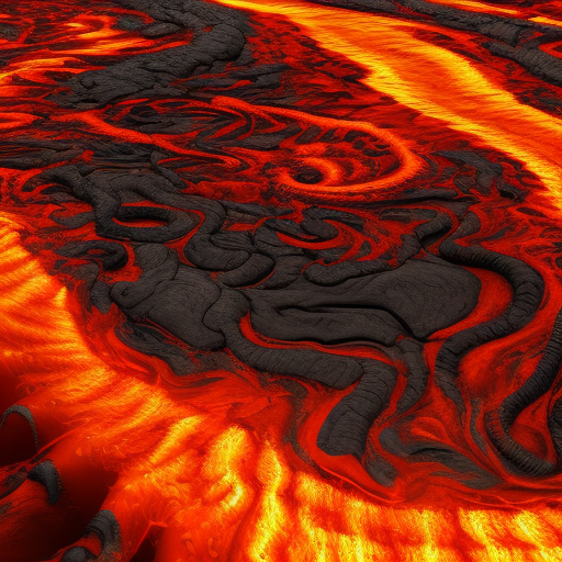 bitfloorsghost: realistic flowing lava