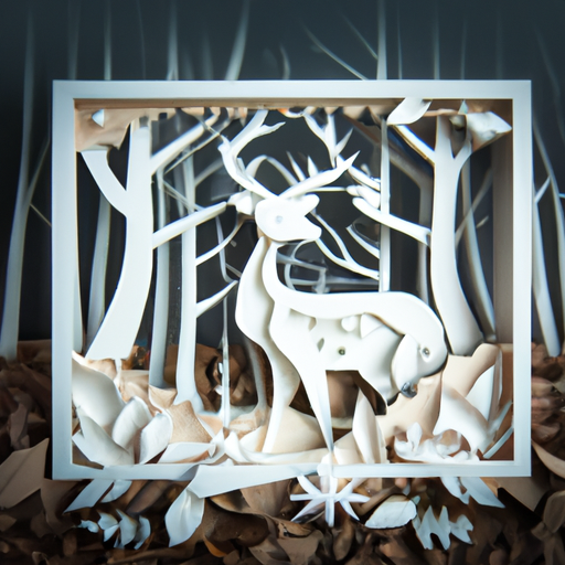 bitfloorsghost: a deer in the woods