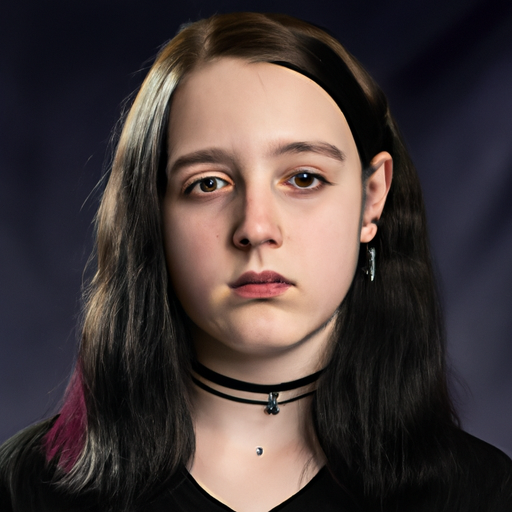 bitfloorsghost: a goth girl