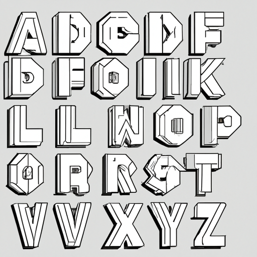 3d Block Letters Font