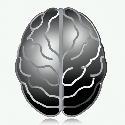 astasiamyers: modern icon in the shape of black and silver brain from a ...