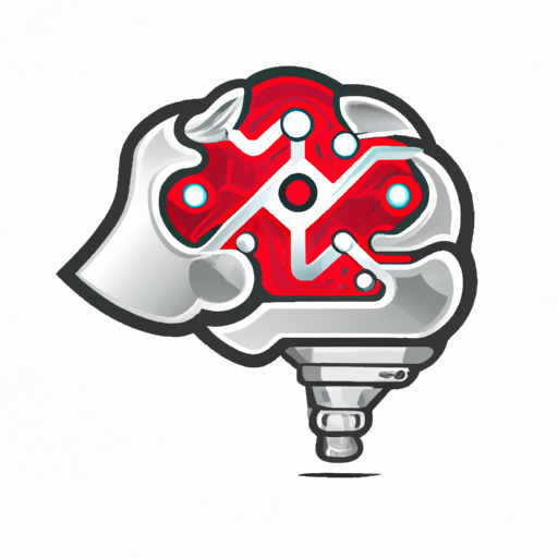 astasiamyers: modern icon in the shape of red and silver robot brain ...