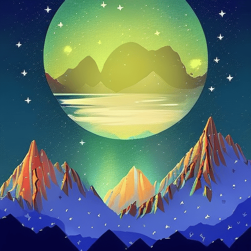 Vector Art Space Landscapes | PromptHunt Template
