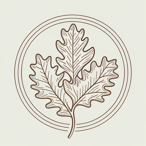 Simple Oak Leaf Outline