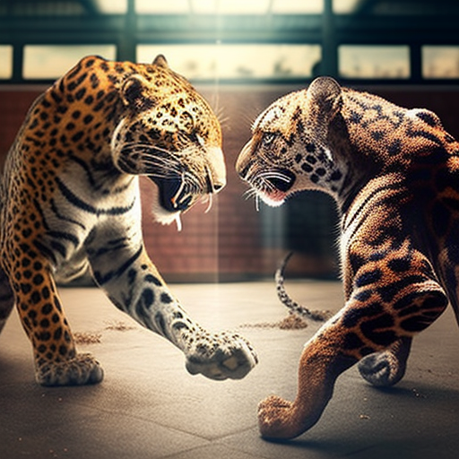 Jaguar Vs Tiger Fight