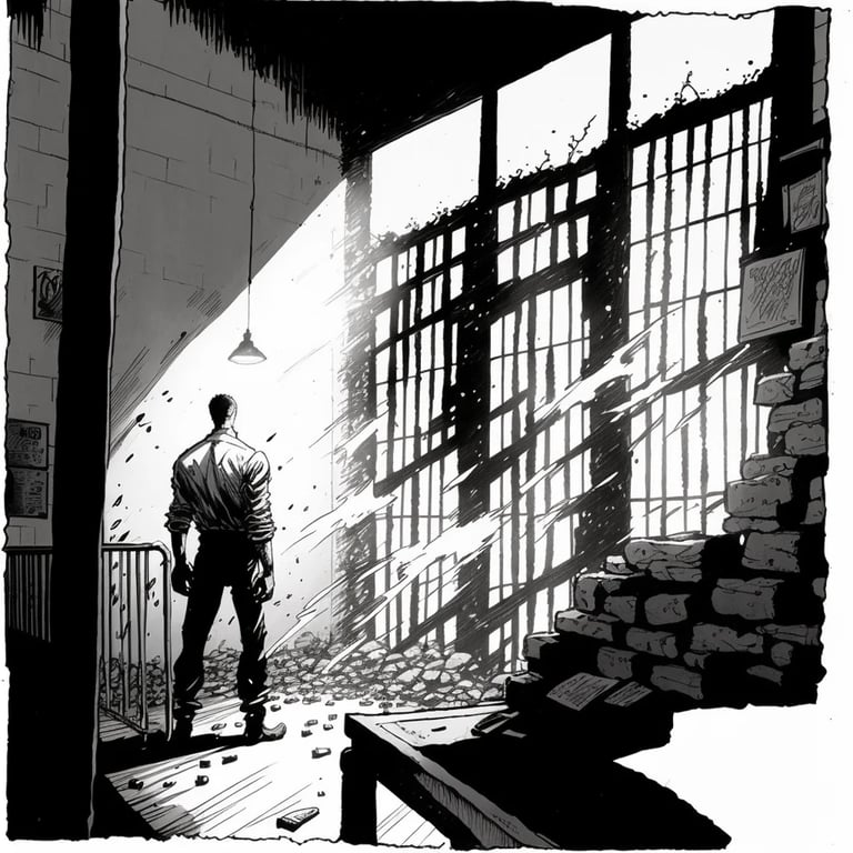 Gritty Graphic Novel Art | PromptHunt Template