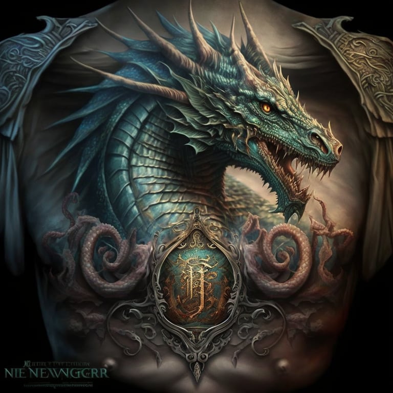 Dragon Chest Tattoo