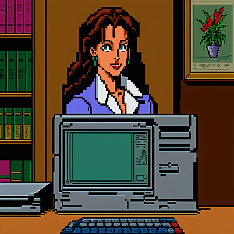 bitfloorsghost: a beautiful secretary