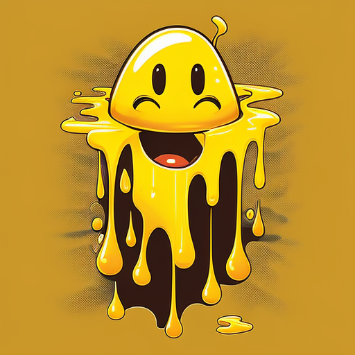 Melting Cartoon Face