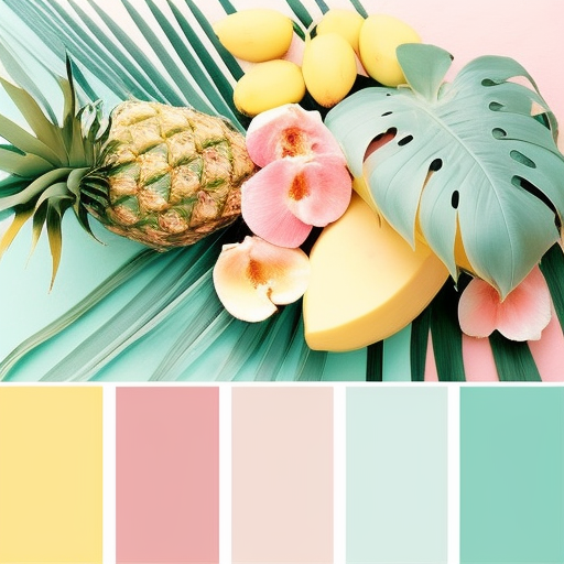 gabewallace: tropical pastel color palette