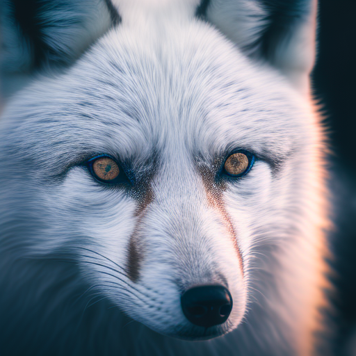 Wolves In Snow White Blue