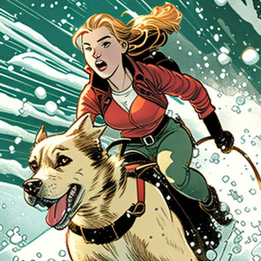 Woman Riding Dog