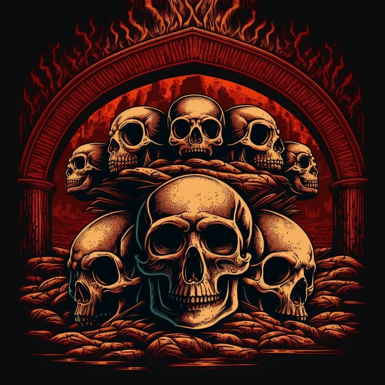 Pile Of Skulls Wallpaper