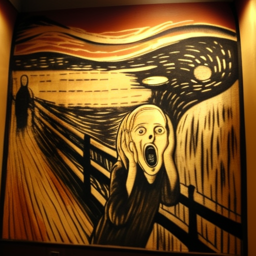 Meldor: A banksy mural of the scream painting