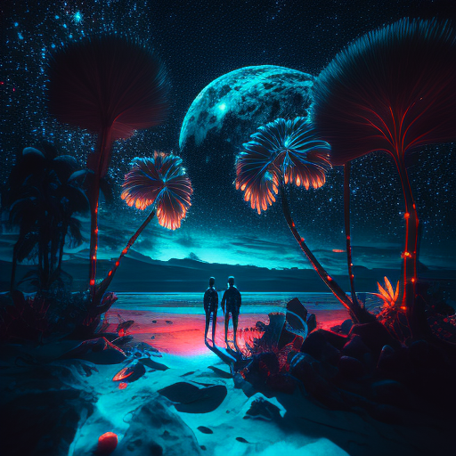 Beach Trippy Solar System