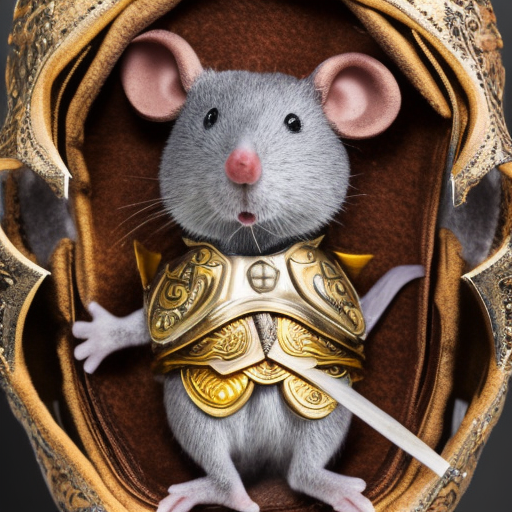 dougsaunders: A cute mouse dressed in armor