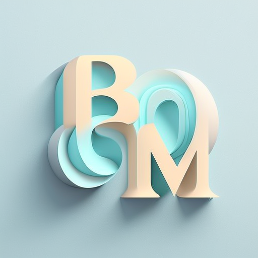 3d Text Logo Design