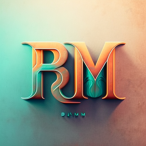 3d Text Logo Design