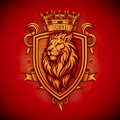 Red Lion Football Logo