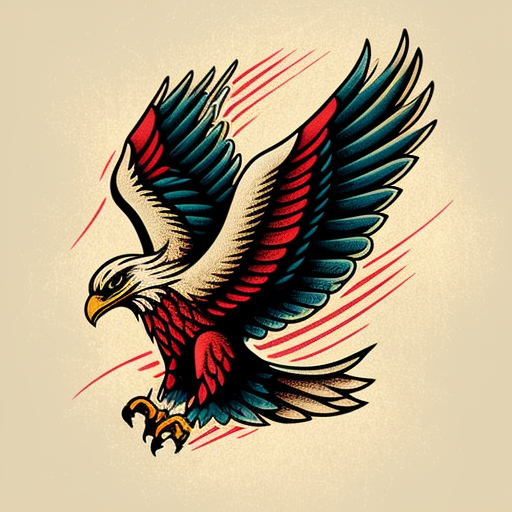 Neo Traditional Eagle Tattoo