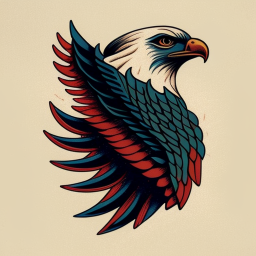 Neo Traditional Eagle Tattoo