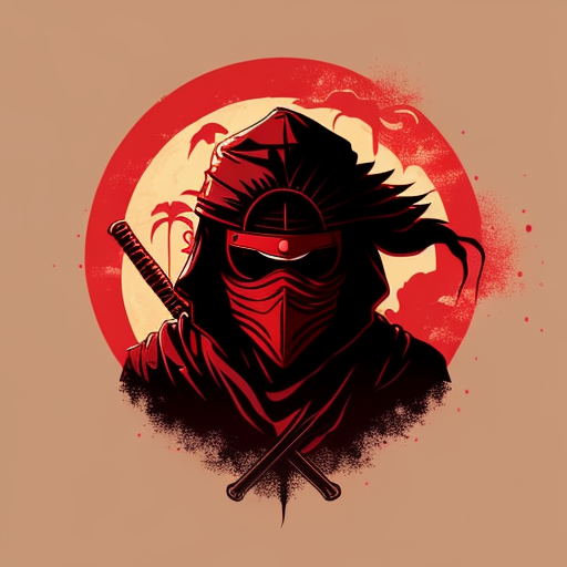 gabewallace: Ninja skull logo, vector, Logo mark, Japanese, minimalist ...