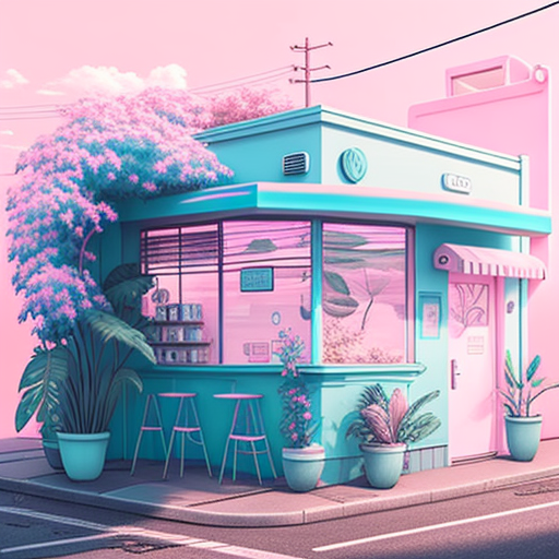 Cute Coffee Shop Exterior