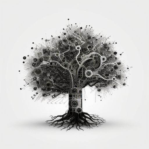 cyriacbéré: Logo, code, Logo, nodes, graph, dots, small little tree ...