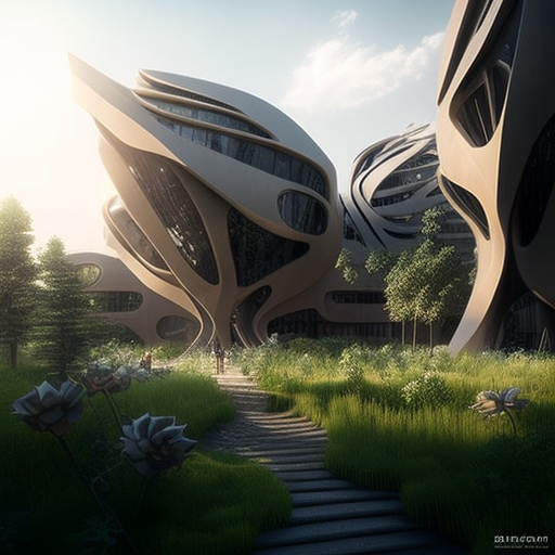 uzairhasnain: NUST University designed in zaha hadid style, lush green ...