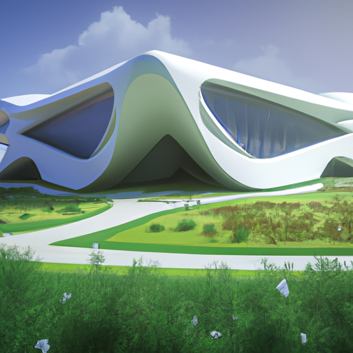 uzairhasnain: NUST University designed in zaha hadid style, lush green ...