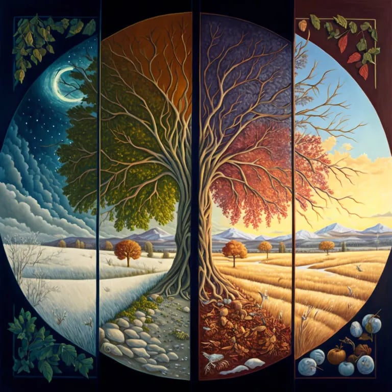 klutzy-bat114: world tree, seasons changing