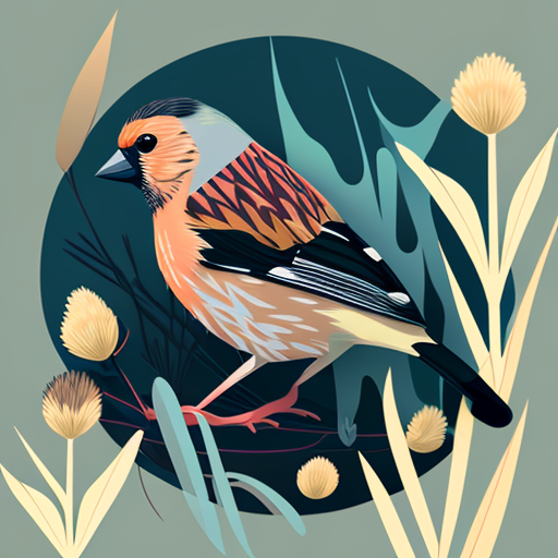 lukeburrows: A finch looking curiously at a bug