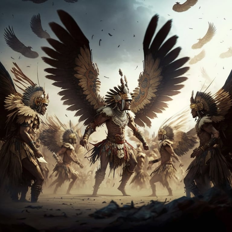 yoniblau: A tribal gathering of the mystical birdmen, a pre historic ...