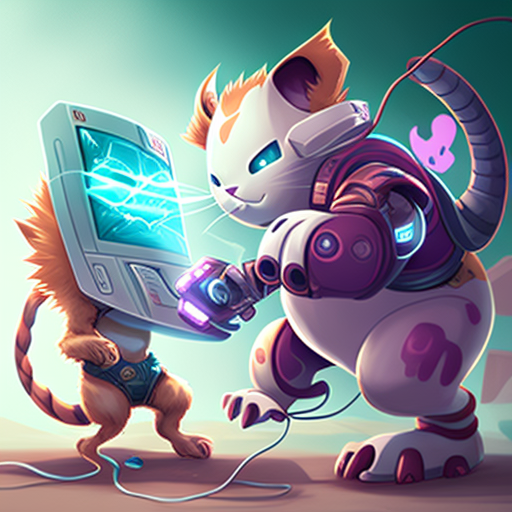 matsvassli: a cybercat fighting a cyberdog